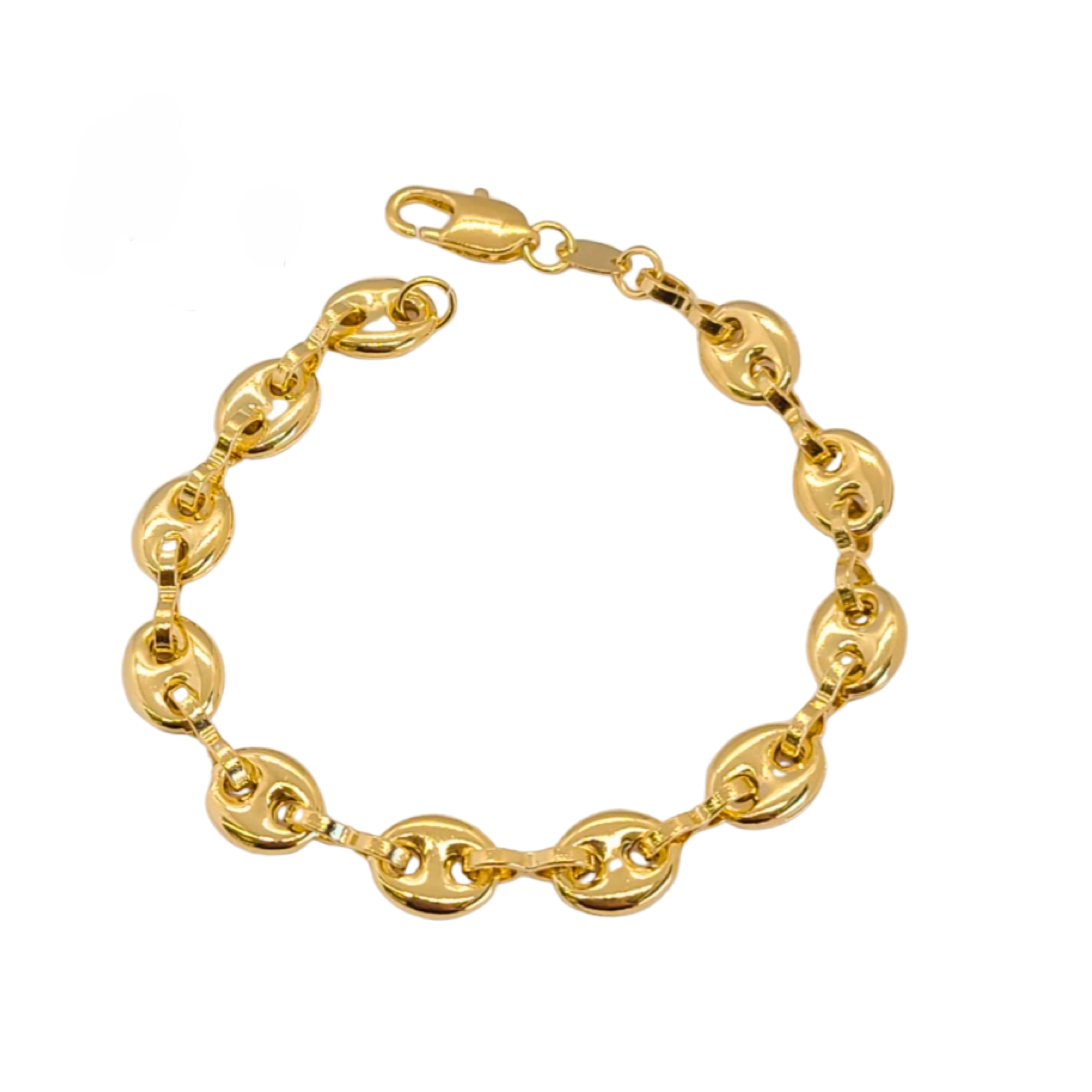Hollow Puff Mariner Link Bracelet-18k Gold Filled – Jeluxe Jewelry By Lea